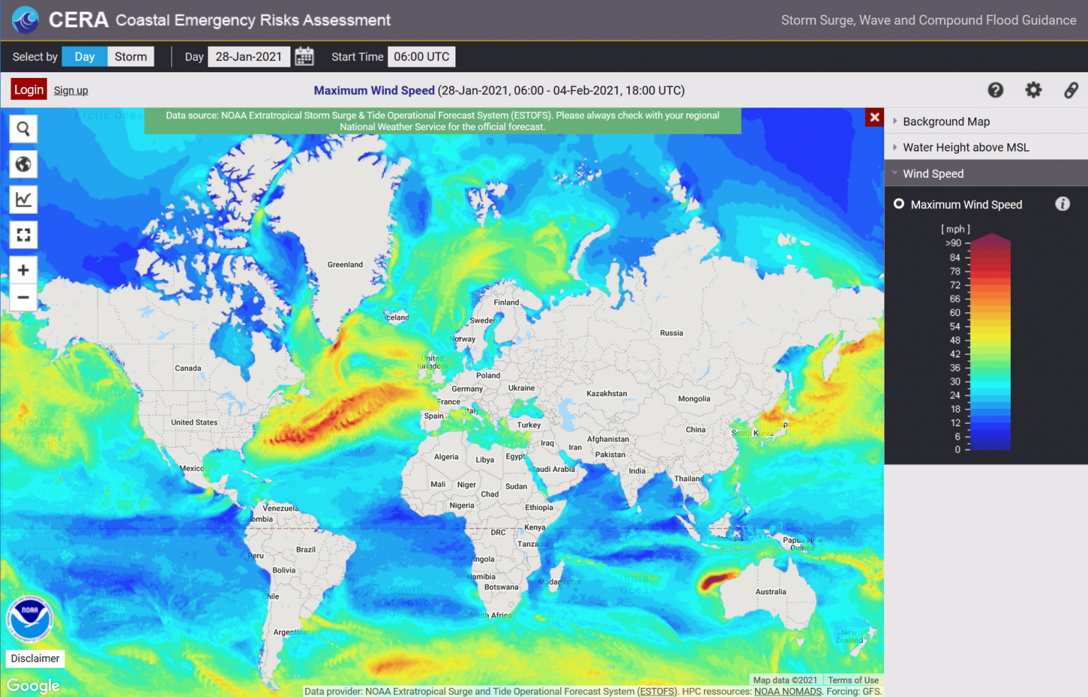 ESTOFS-Global maximum wind levels now online – Coastal Emergency Risks ...
