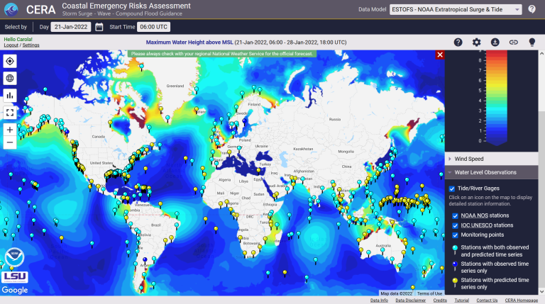 CERA website shows global water level stations – Coastal Emergency ...